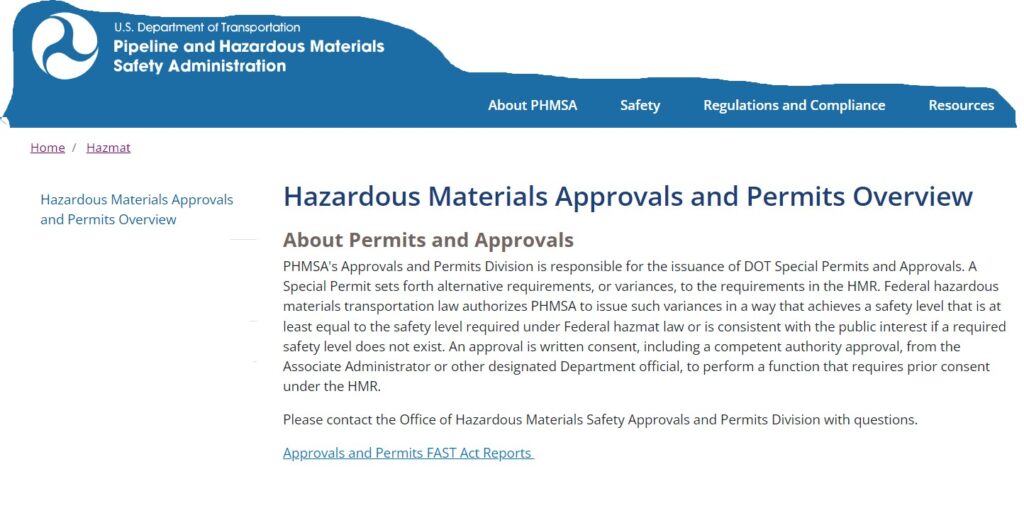 Training Requirements for Special Permits | Hazmat University